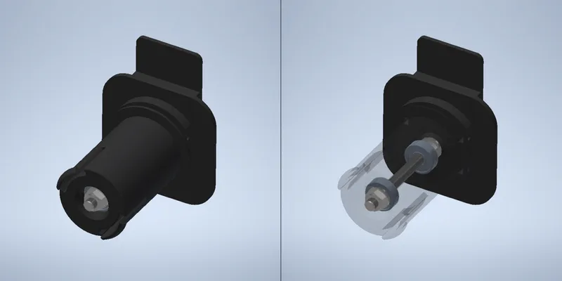 Improved Filament Mount + Guide for Flashforge Creator Pro by Zwom ...