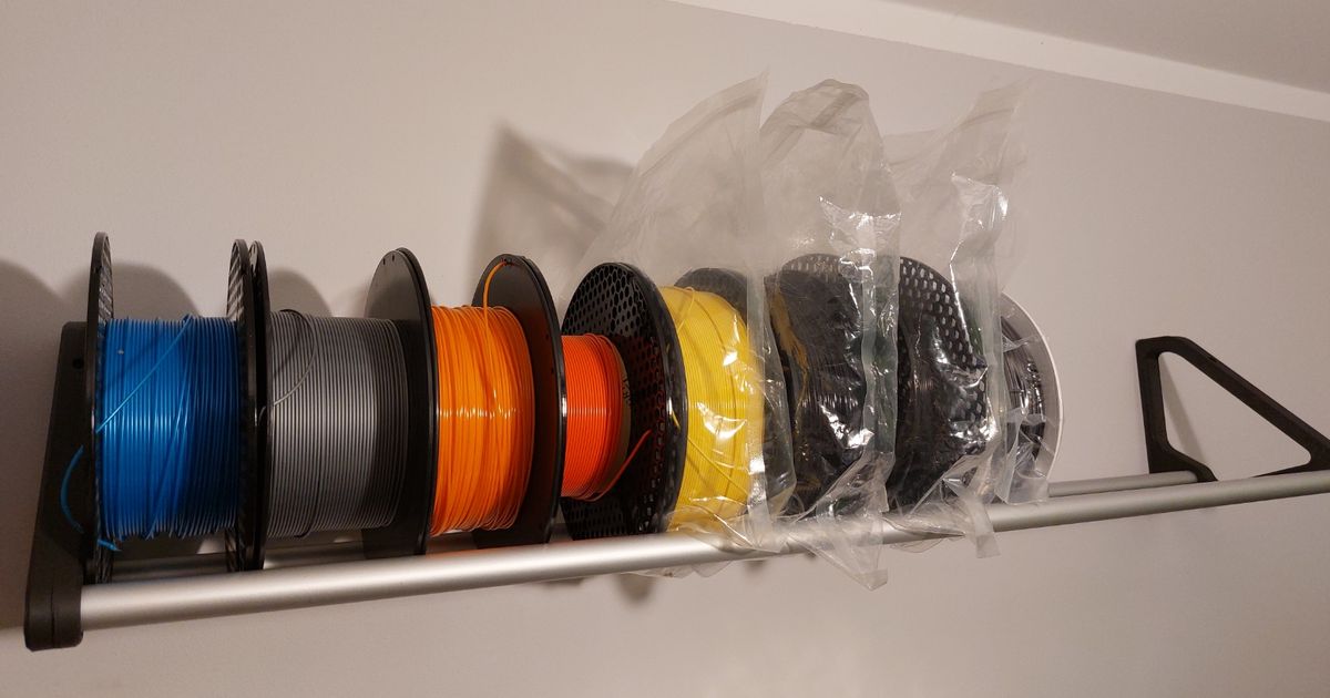 Filament Wall Holder / Rack by Rilexer | Download free STL model ...