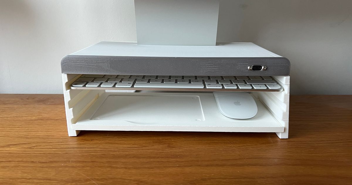 iMac 2021 24" Riser Base Station by DD3D | Download free STL model ...