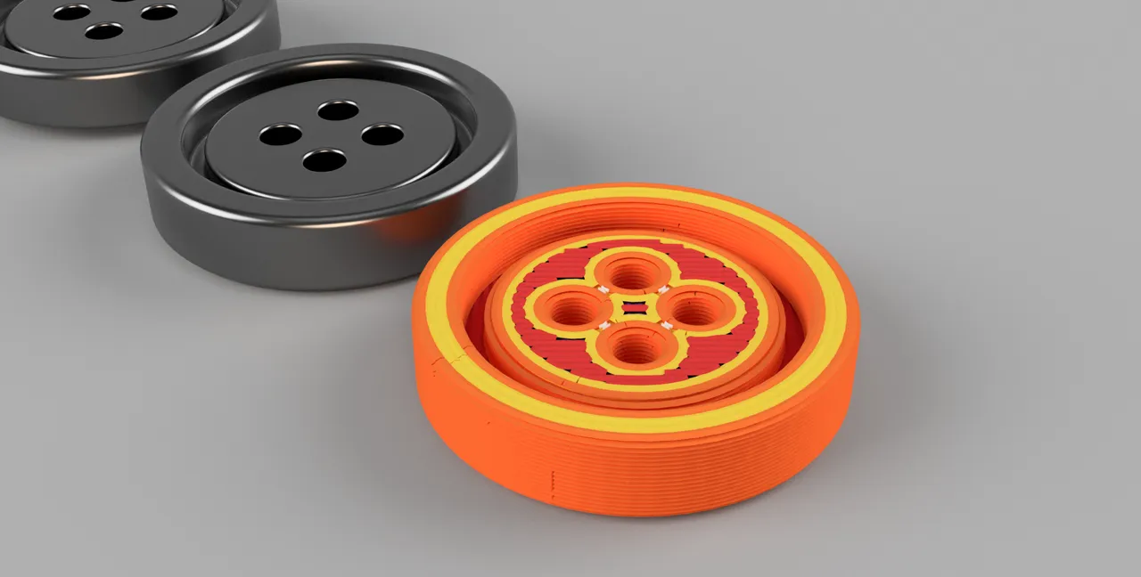 Simple Clothes Button by quiccsilvver | Download free STL model ...