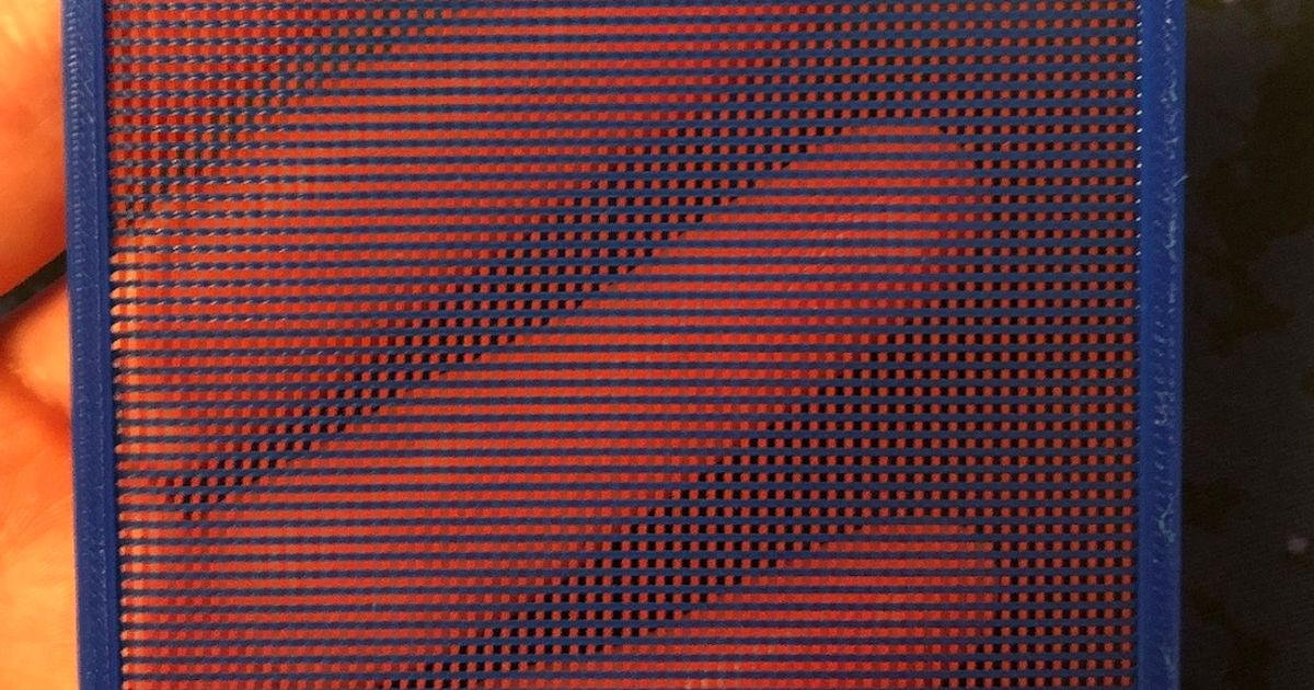 3d Printed Mesh Sheet By Wafflecart Download Free Stl Model