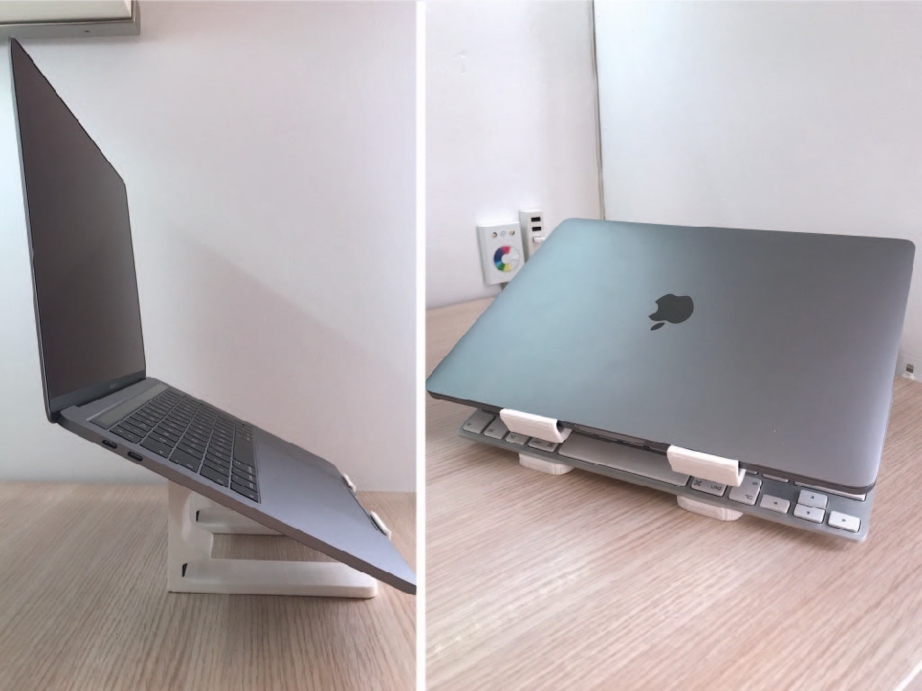 LAPTOP STAND 2 POSITIONS by Filarte3D | Download free STL model ...