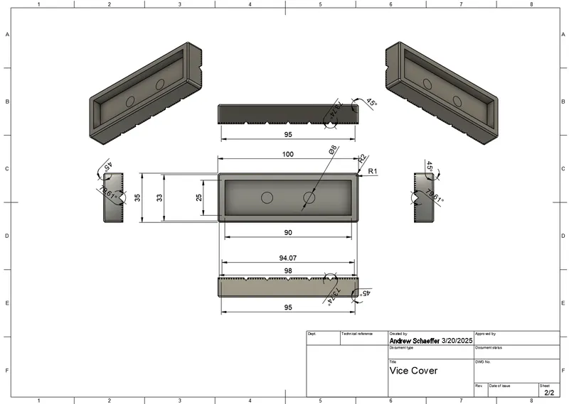 Vise Cover - TPU 90A/95A by Andrew Schaeffer | Download free STL model ...