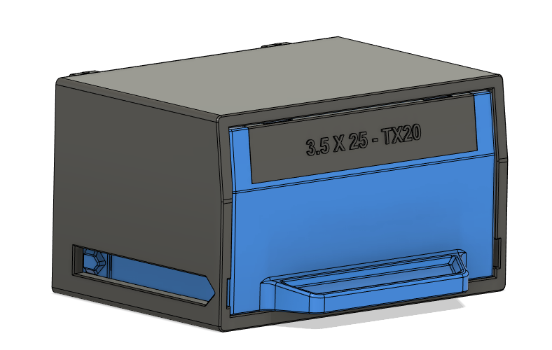 HSW - Customizable parametric sliding box by DennisP | Download free ...