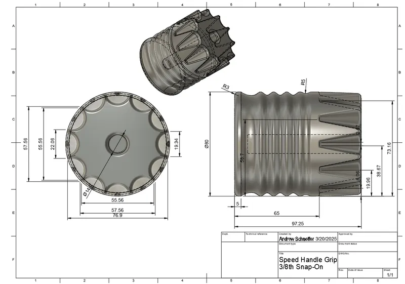 Speed Handle Ergo Grip Driver by Andrew Schaeffer | Download free STL ...