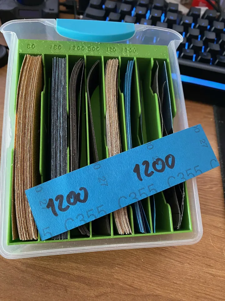 Sand Paper organizer by MP3D | Download free STL model | Printables.com