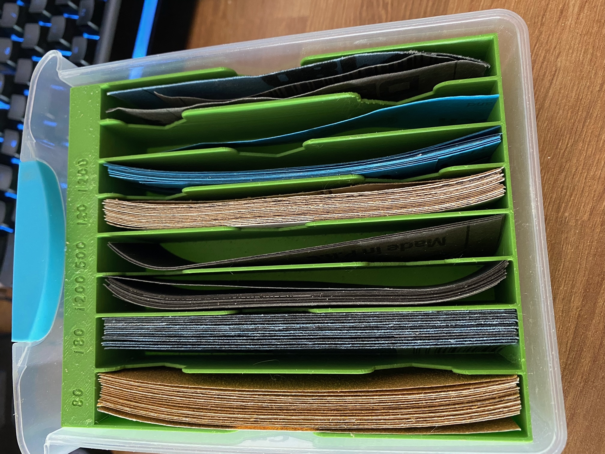 Sand Paper organizer by MP3D | Download free STL model | Printables.com