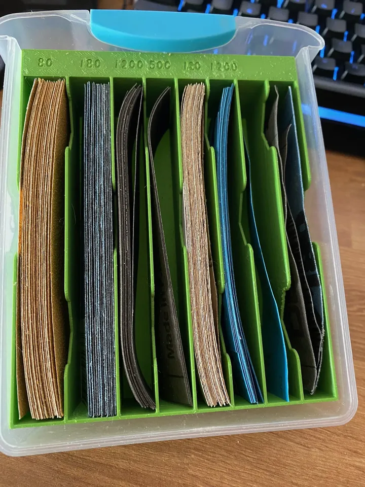 Sand Paper organizer by MP3D | Download free STL model | Printables.com
