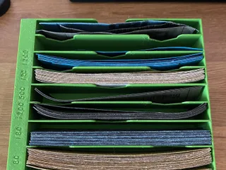 Sand Paper organizer by MP3D | Download free STL model | Printables.com