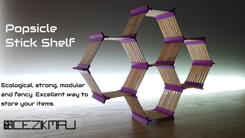 POPSICLE STICK SHELF by PTASIIMOV | Download free STL model ...