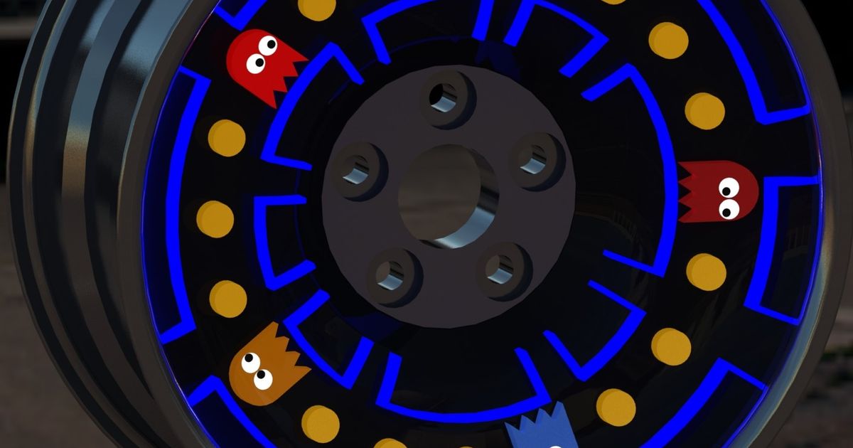 Wheel Rim - PacMan par rsfuhrer | Téléchargez gratuitement un modèle ...