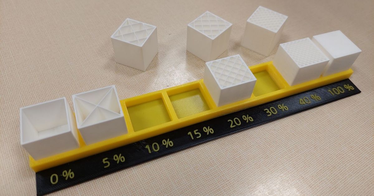 Infill density demo por vcernik | Descargar modelo STL gratuito ...
