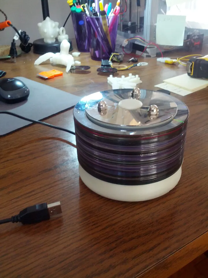Touch Activated CD Lamp by onus | Download free STL model | Printables.com