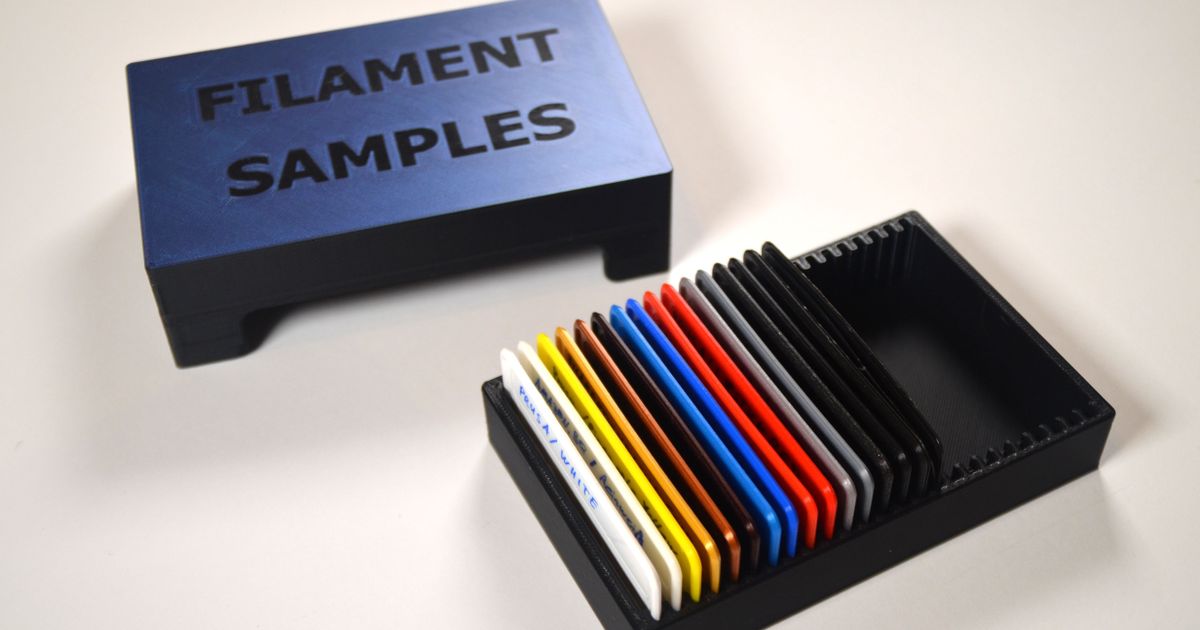 Filament Samples - Box with Magnets by Daniel Dück | Download free STL ...