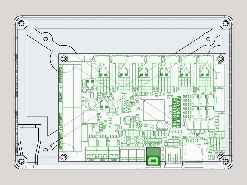 SKR Pro v1.2 and TFT E3 v3.0 Case (remix) (threaded inserts) by Doug ...