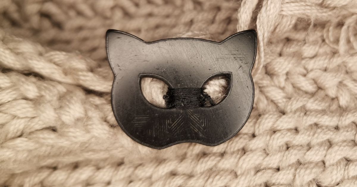 Cat Button 🐱 by Edward | Download free STL model | Printables.com