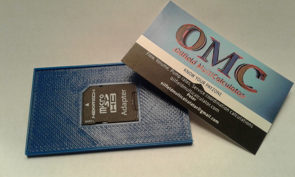 SD Card Business Card by Peterthinks | Download free STL model ...