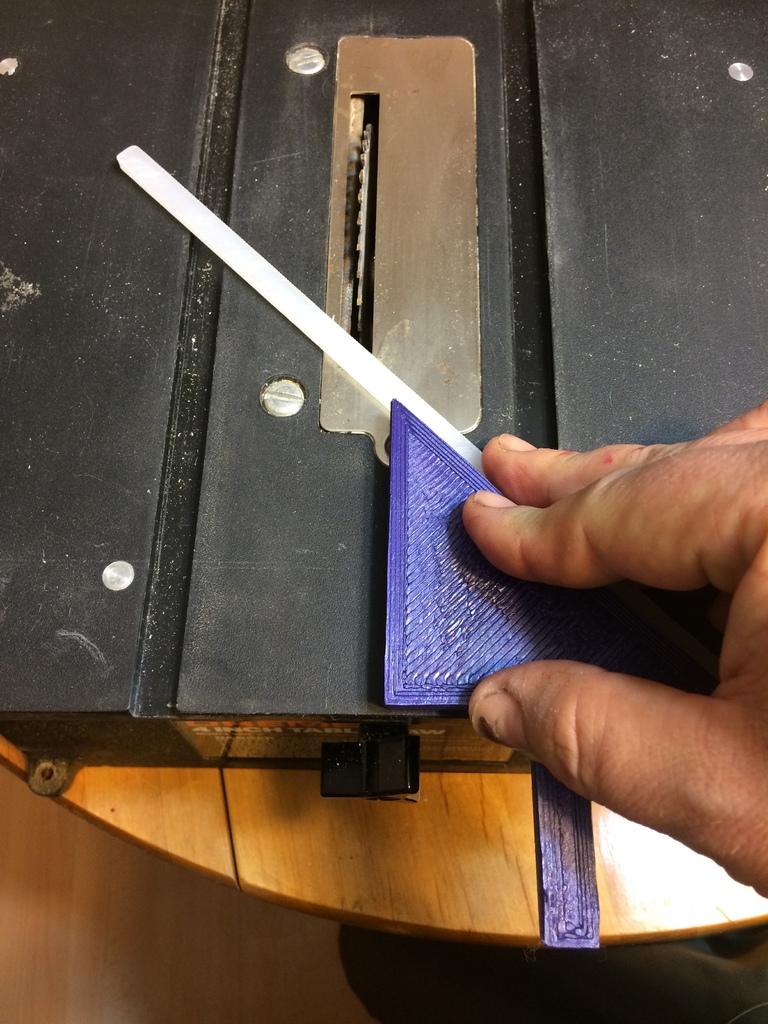 45 degree miter slide for a Dremel 580-2 4" table saw. by Peterthinks ...