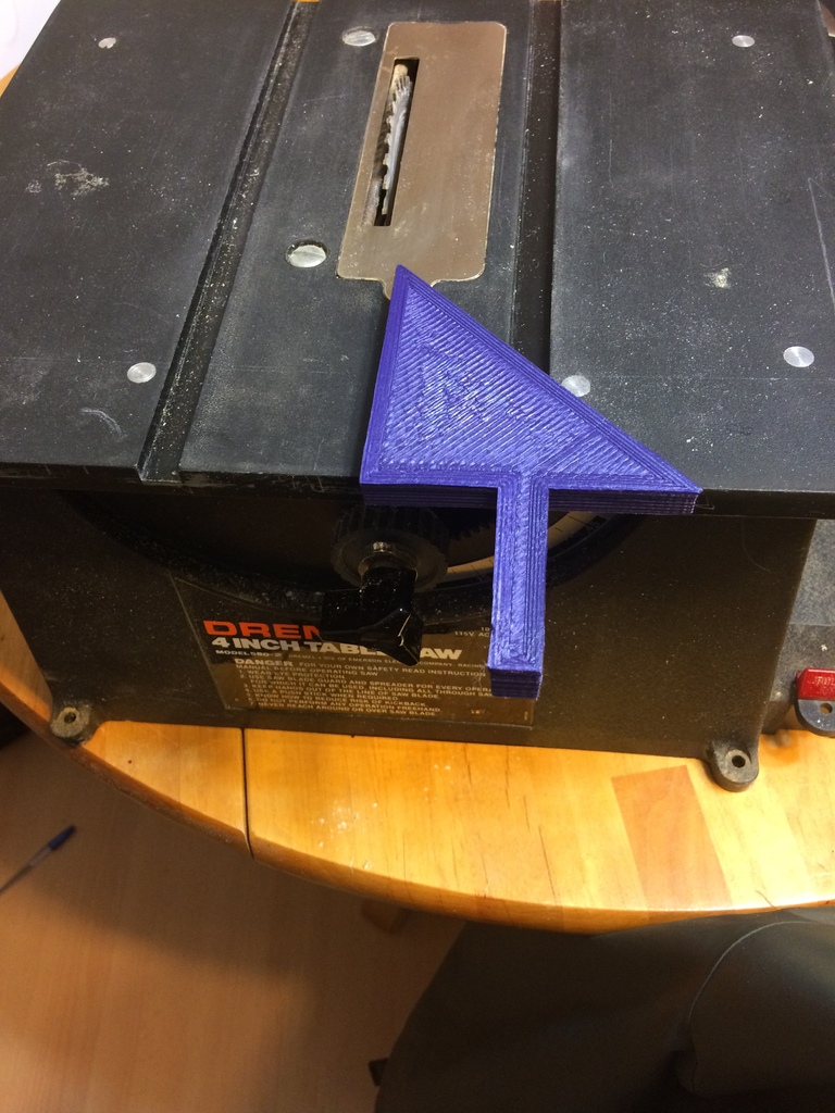45 degree miter slide for a Dremel 580-2 4" table saw. by Peterthinks ...