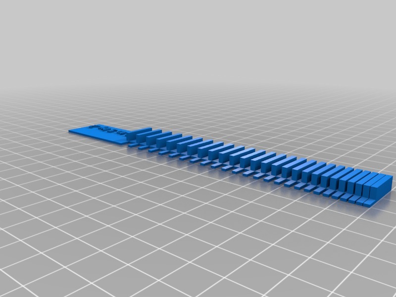 Edge gauge for designing slots .2 to 5 mm by .2mm steps by Peterthinks ...