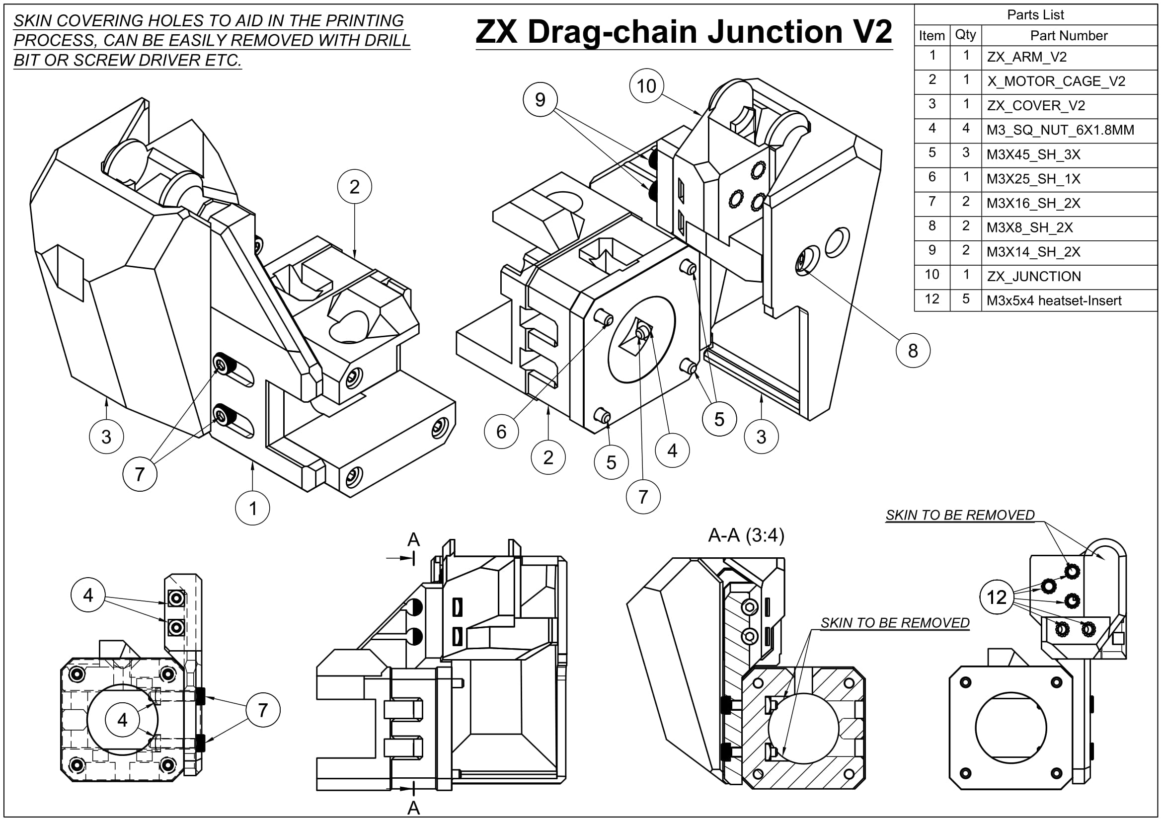 RatRig V-Minion X-Axis Drag-Chain Assembly by Squirrelbrain | Download ...