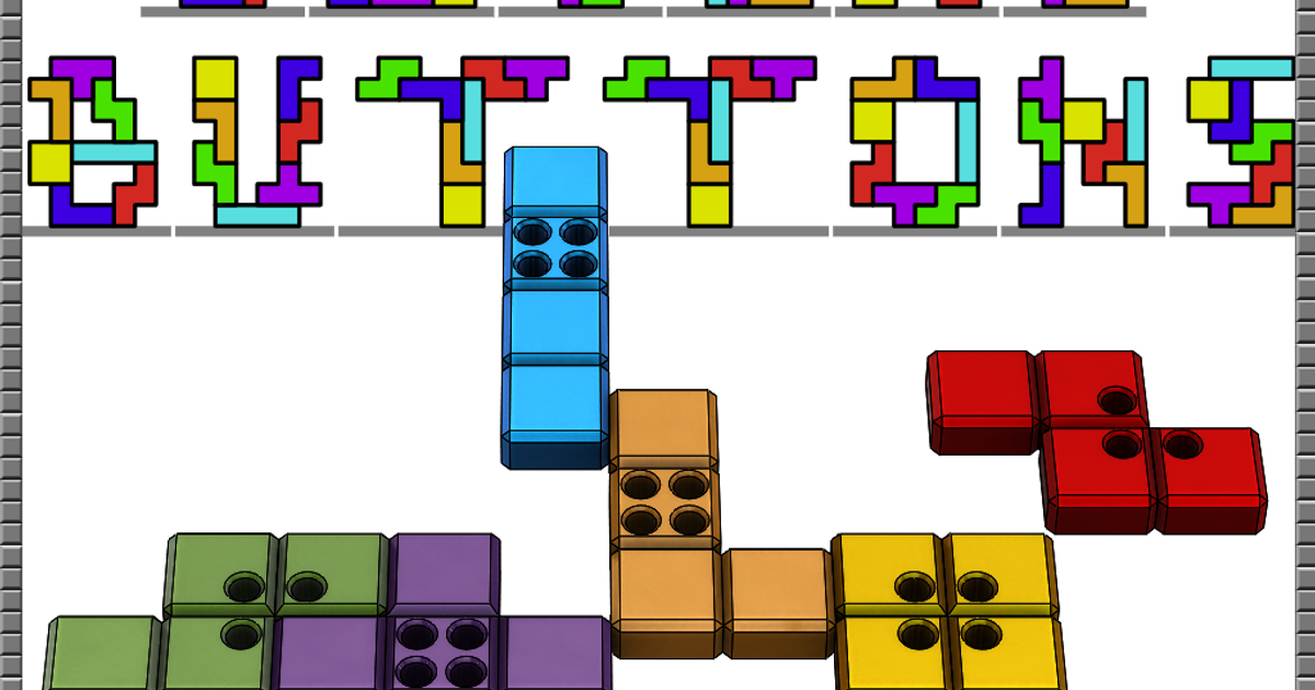 Tetris Blocks buttons by Horacio | Download free STL model | Printables.com