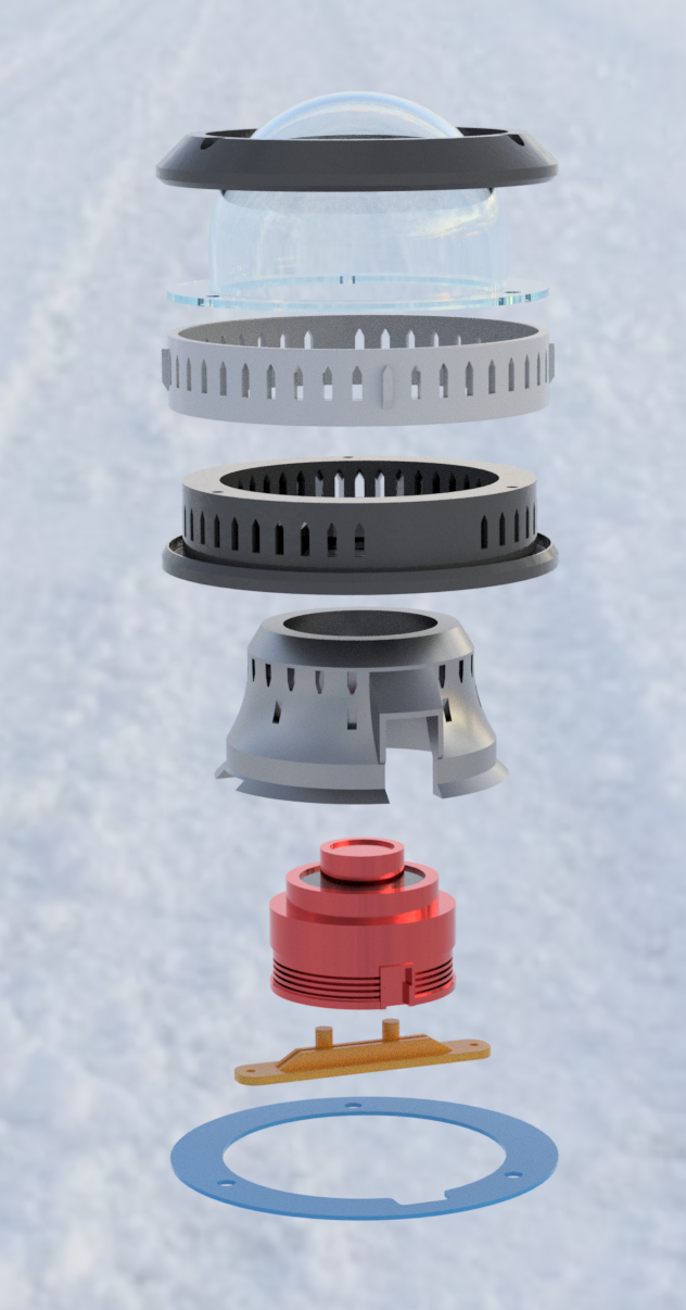 Allsky Dome for ZWO Camera with Ventilation & Dew Heating by Chrise ...