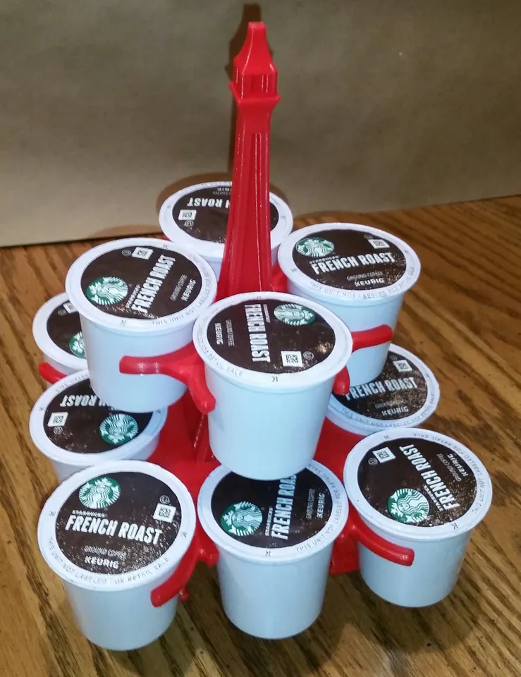 Eiffel Tower K-Cup Holder by John S | Download free STL model ...