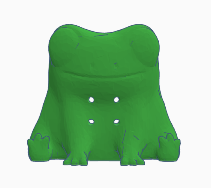 Fred the frog but now he's a button by LizzB | Download free STL model ...