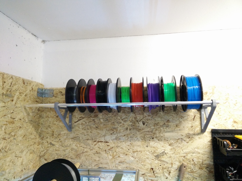 Filament Wall Mounted Rack by 3D-Hummel | Download free STL model ...