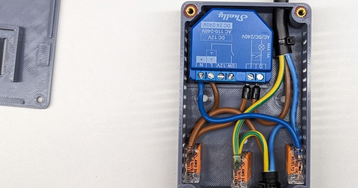 Shelly box inline and wago 221 connectors (1Plus, 1L, 2PM, 2.5, Dimmer2 ...