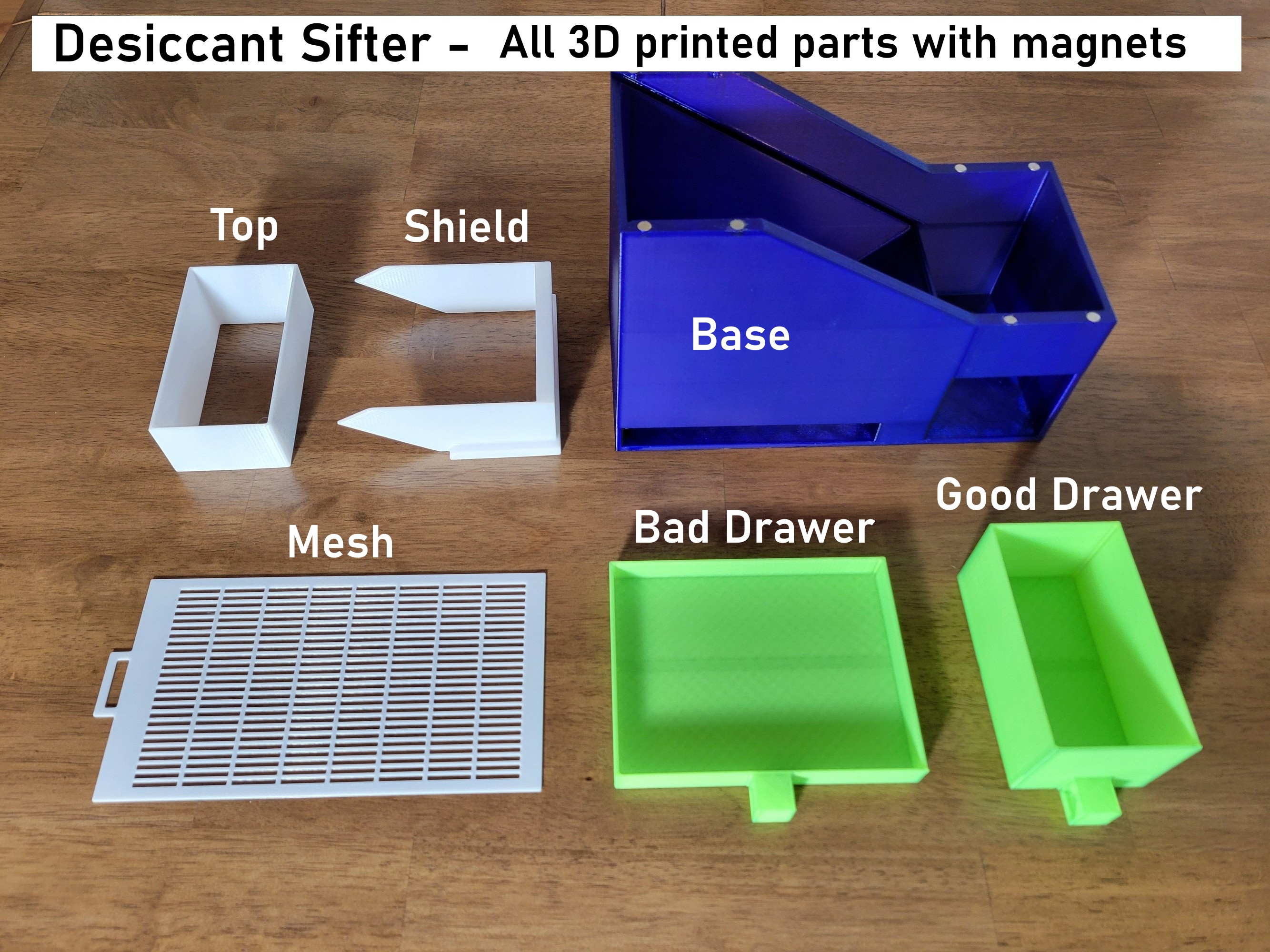 Desiccant Sifter by Phil Caruso | Download free STL model | Printables.com