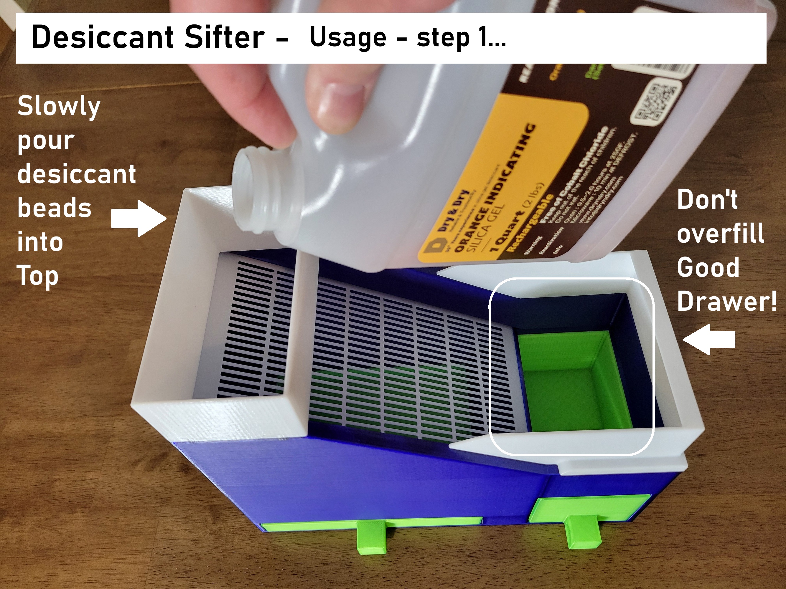 Desiccant Sifter by Phil Caruso | Download free STL model | Printables.com