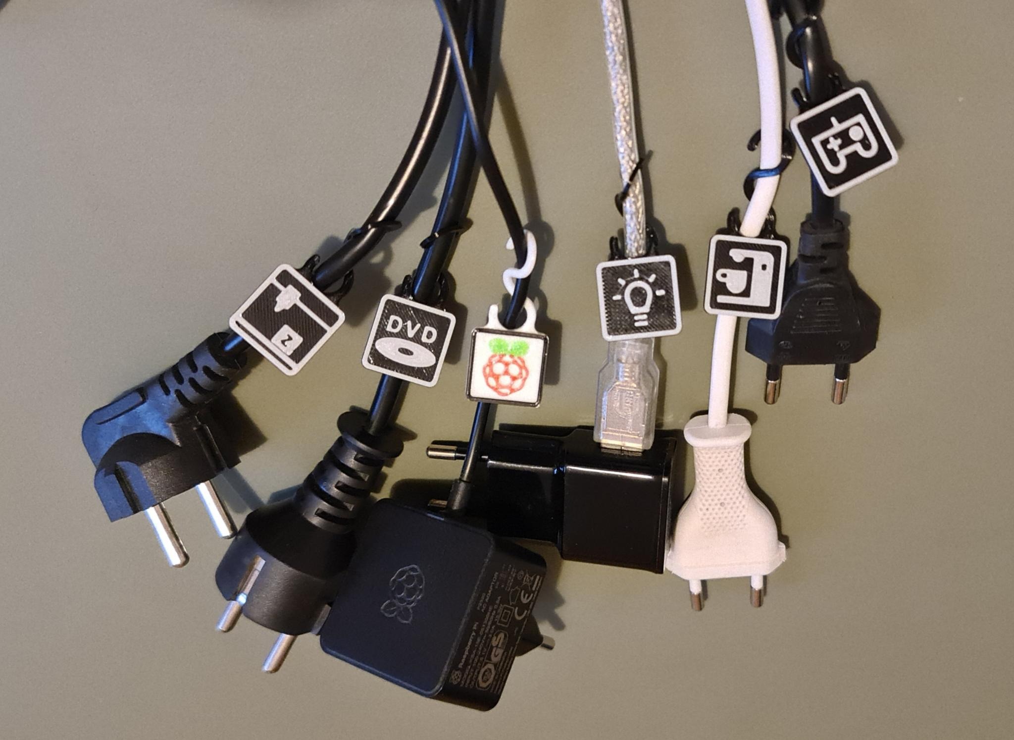 Cable Tag Set von Alego | Kostenloses STL-Modell herunterladen ...