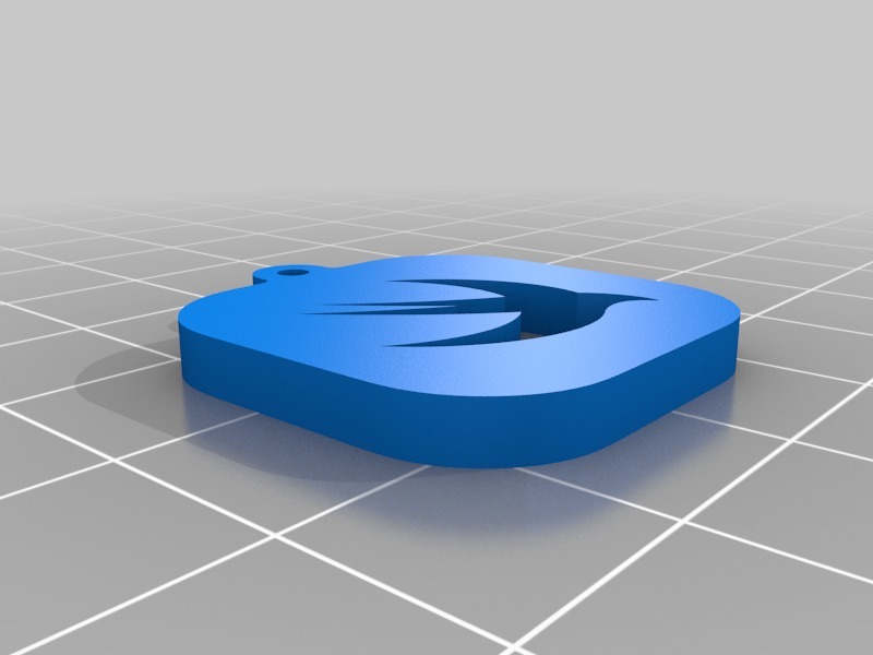 Swift Logo Keychain by Coffee Bean | Download free STL model ...