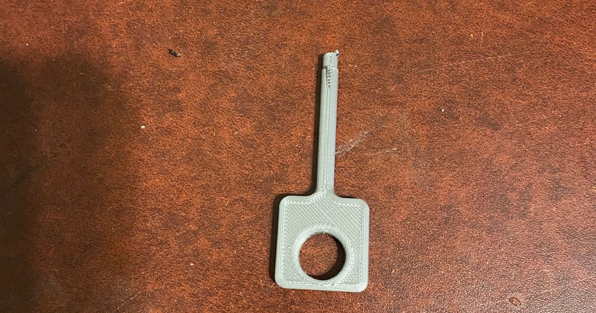 Cat5 RJ45 cable lock key by Asus1357 | Download free STL model ...