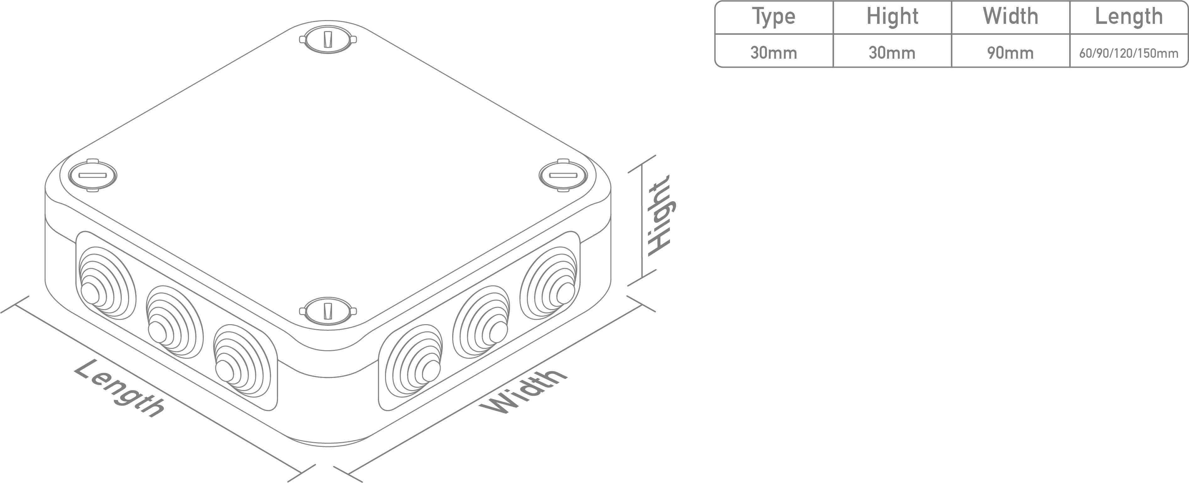 Junction Box PLUS - 30mm - Set by Heart Labs | Download STL model ...