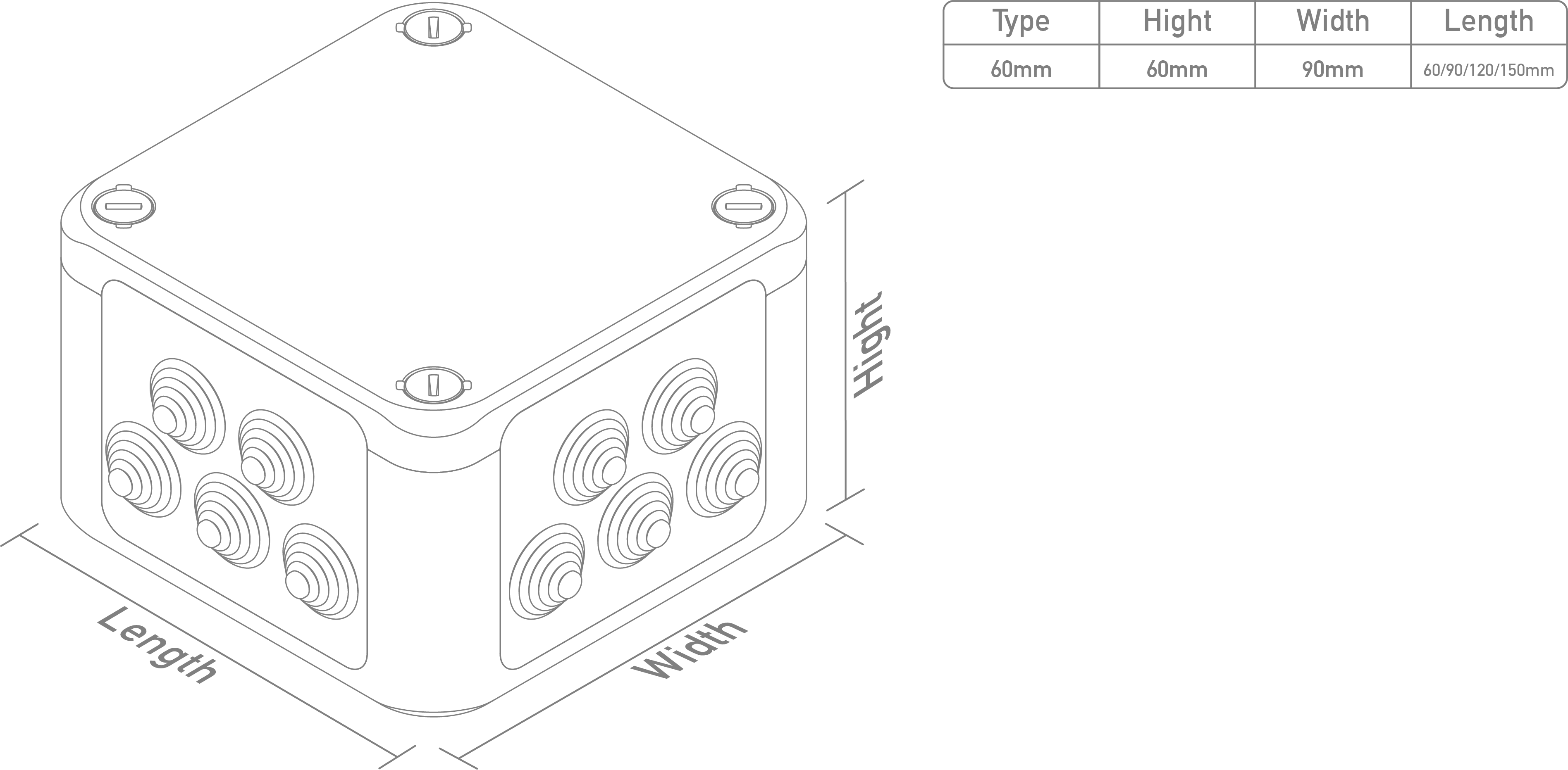 Junction Box PLUS - 60mm - Set by Heart Labs | Download free STL model ...