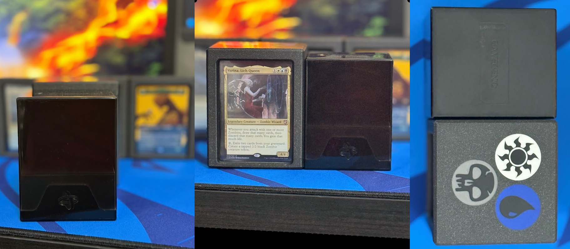 Magnetic Magic the Gathering Commander Deck Box with Toploader Window by Bmorr | Download free ...