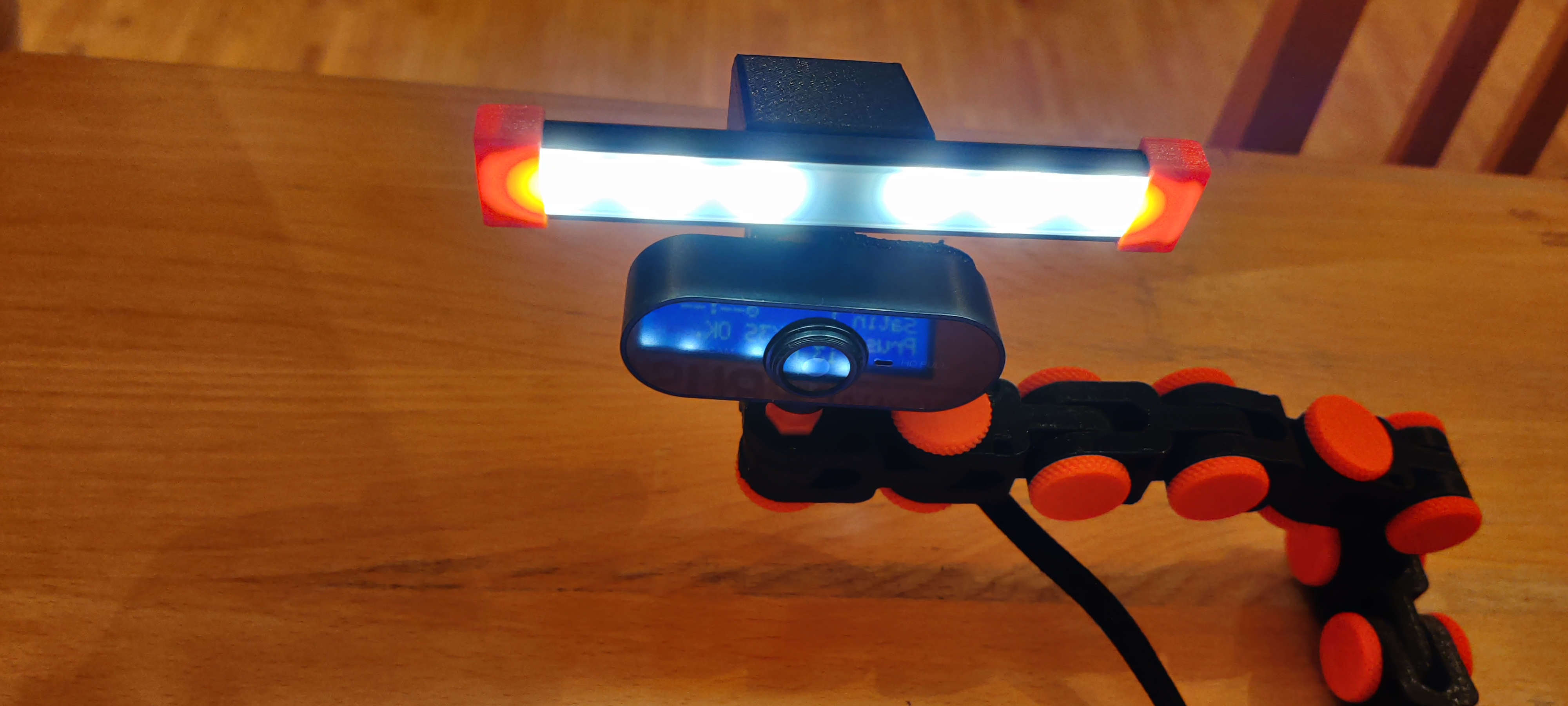Webcam Light for Articulating Raspberry Pi Camera Mount (FreeCAD) by ...
