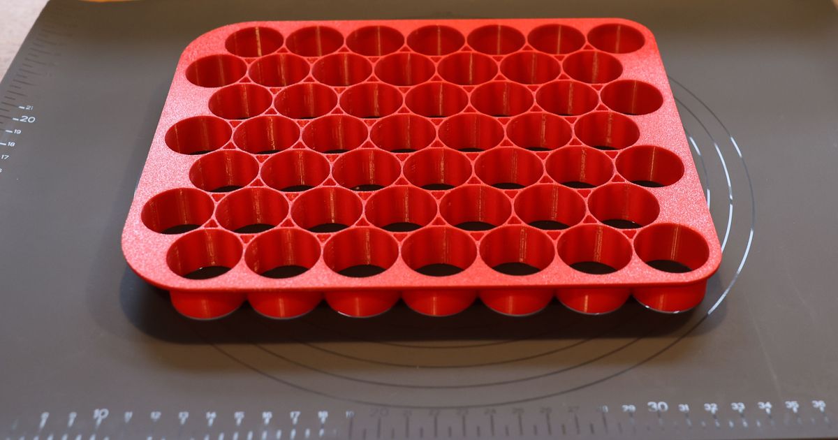Cookie Cutter for cutting 49 simple 3cm round cookies at once by ...