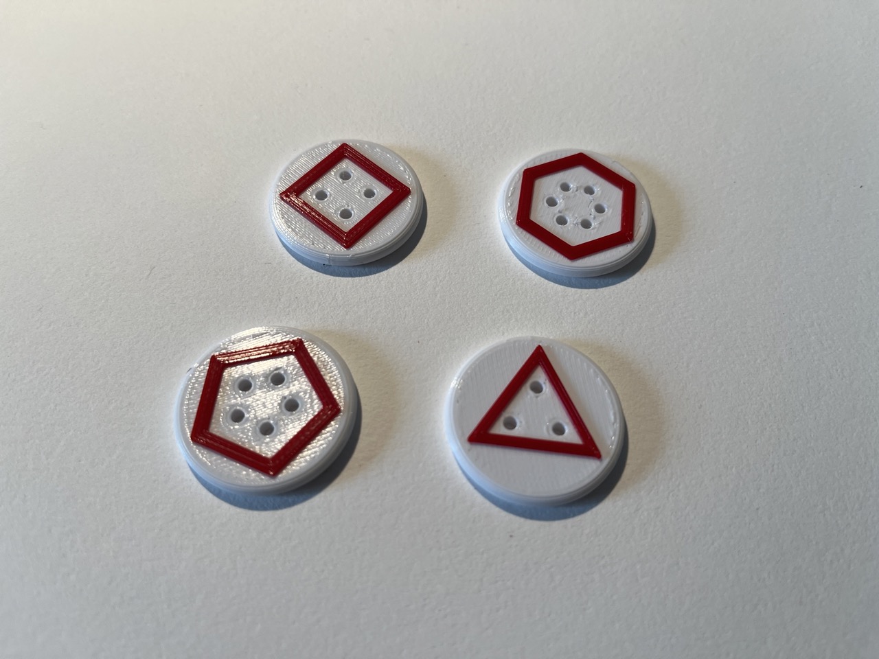 Polygon buttons by Fer | Download free STL model | Printables.com
