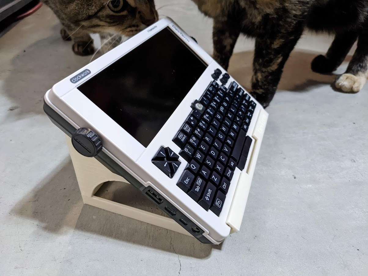 Stand for Clockworkpi Devterm Computer by partsMaker | Download free STL model | Printables.com