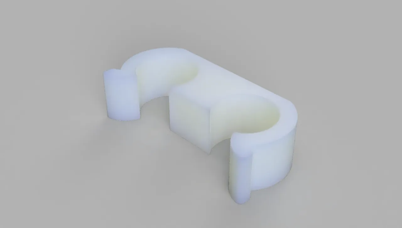 Cableclip Kabelclip z. B. 6mm Stromkabel mit Fusion360 Modell by Nozzle ...