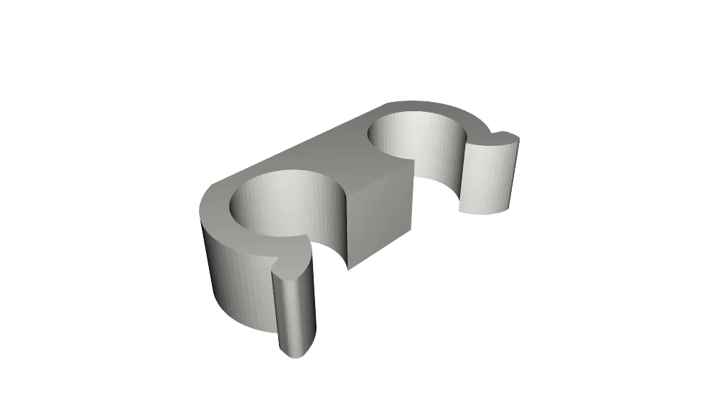 Cableclip Kabelclip z. B. 6mm Stromkabel mit Fusion360 Modell by Nozzle ...