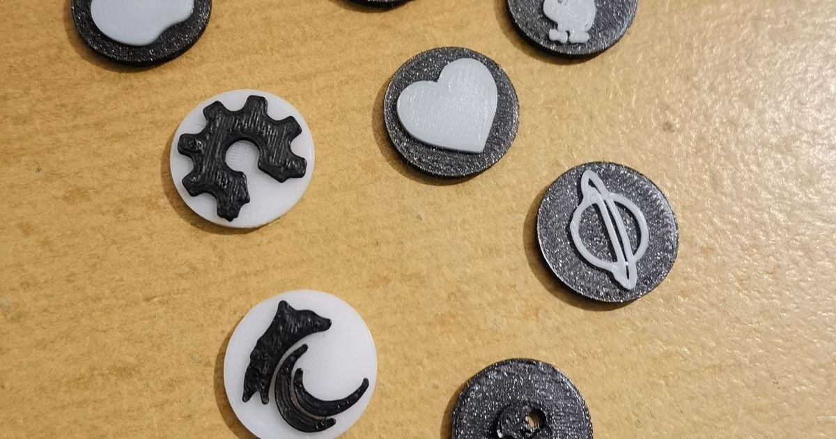 Modular customizable button by Kerti | Download free STL model ...