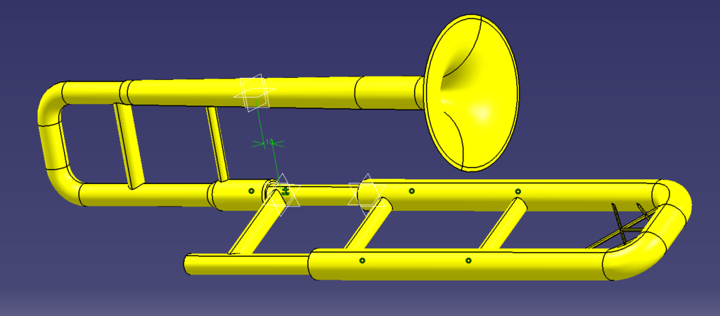 Alto trombone by Melmaking | Download free STL model | Printables.com