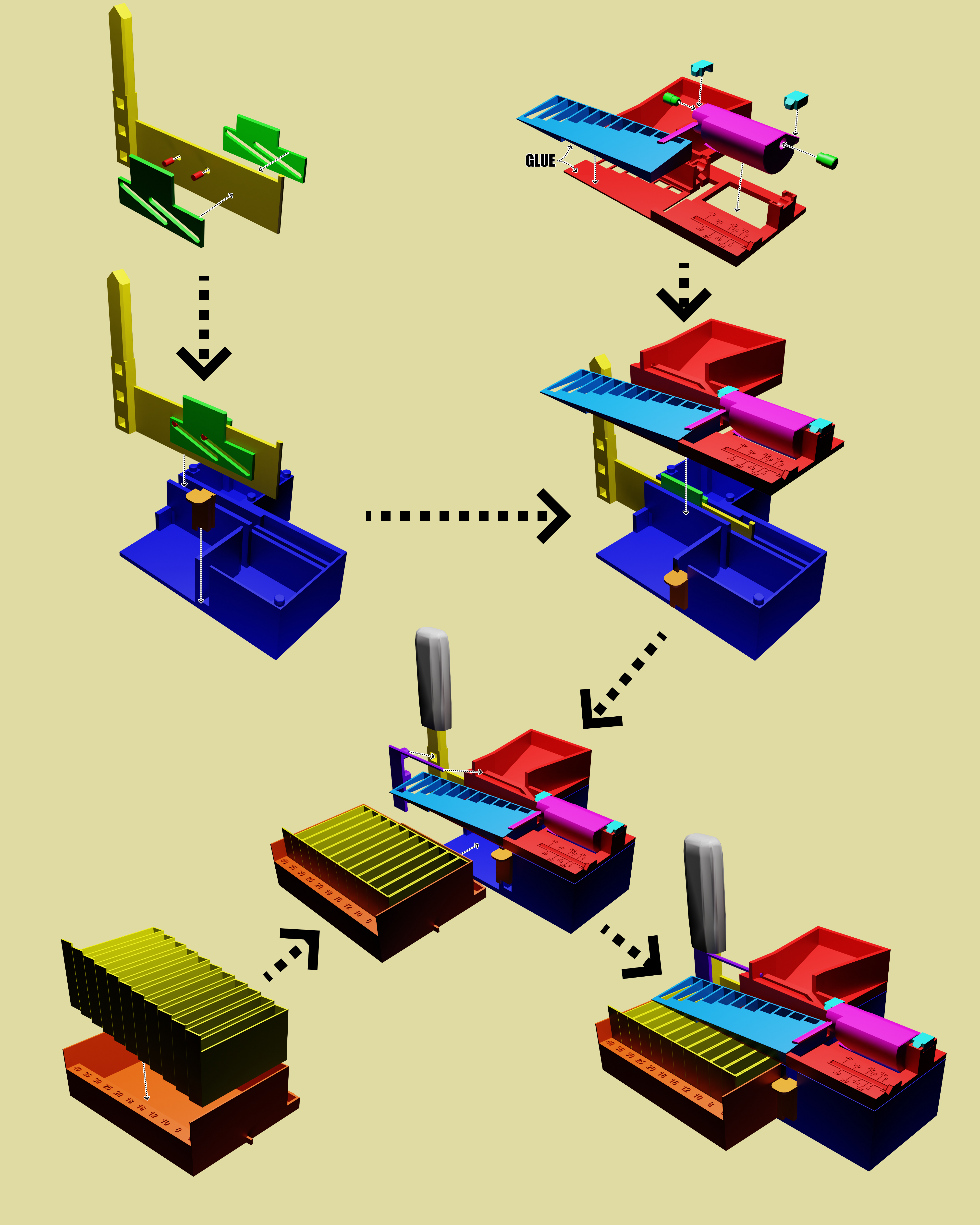 Mechanical M3 Bolt/Screw Sorting Device by EmGi | Download free STL ...