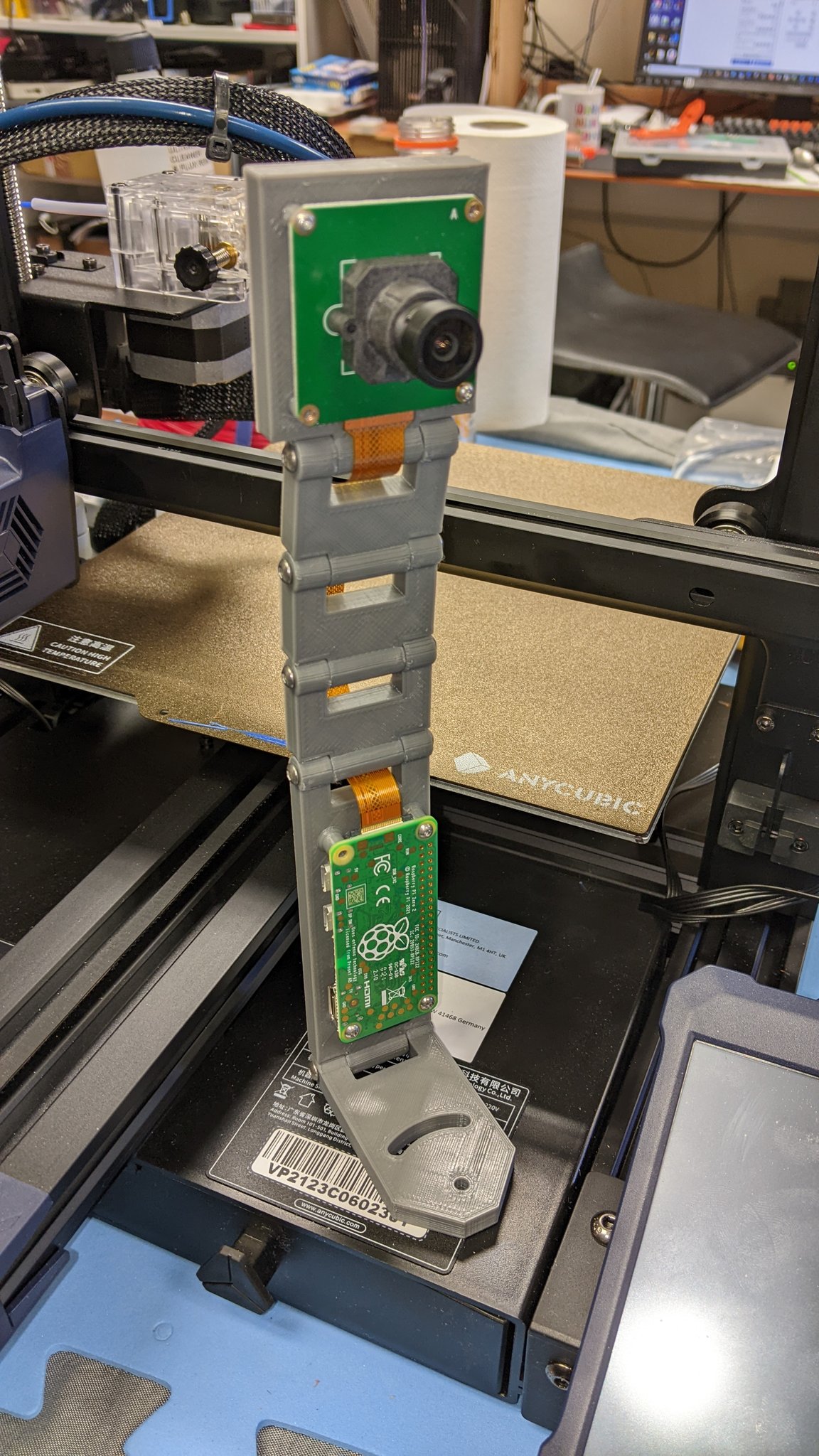 Raspberry PI Zero 2 W Octoprint camera mount by leejsmith | Download ...