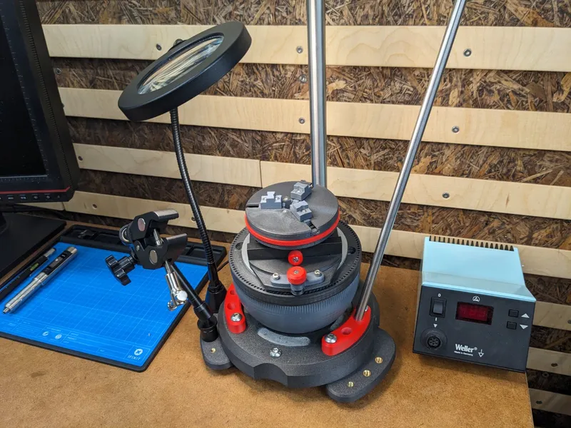 Sturdy 3-Point Stand for Open Ball Vise (XL Base) by DET-Man | Download ...